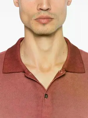 AROVESCIO Long-sleeve Buttoned Collared Shirt - Red