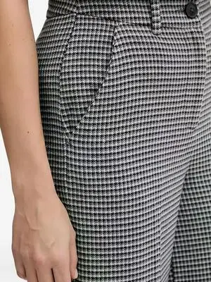 BENETTON Houndstooth Trousers - Grey