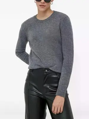 BENETTON Crew Neck Long Sleeve Sweater With Ribbed Trims
