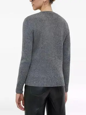 BENETTON Crew Neck Long Sleeve Sweater With Ribbed Trims