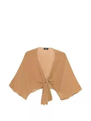 Dixie Tie-front Top - Neutrals
