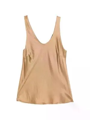 Dixie V-neck Sleeveless Top - Neutrals