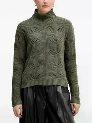 BENETTON Openwork High-neck Sweater