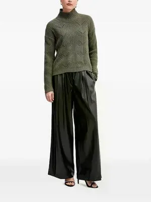 BENETTON Openwork High-neck Sweater