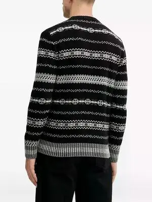 BENETTON Patterned Pullover Sweater