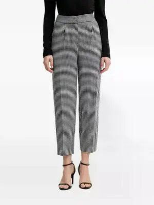 BENETTON Houndstooth Pleated Trousers