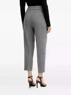 BENETTON Houndstooth Pleated Trousers