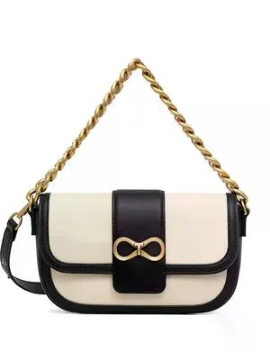 TWINSET Chain-link Satchel - Neutrals
