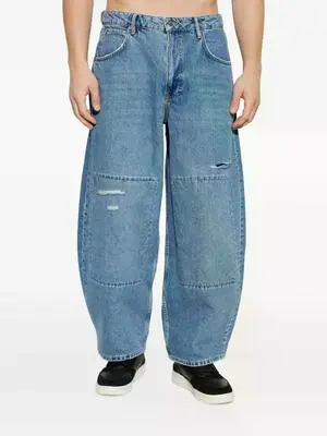 ALLSAINTS Panelled Barrel Wide-leg Jeans