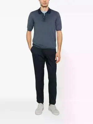 AROVESCIO Button Polo Shirt - Blue