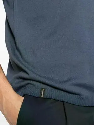 AROVESCIO Button Polo Shirt - Blue
