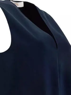 VIETTI Sleeveless V-neck Blouse