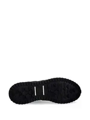 EA7 Logo-print Panelled Sneakers - Black