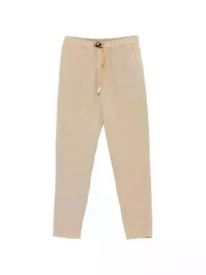 WHITE SAND Greg Belted Trousers - Neutrals
