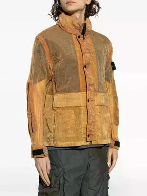 Stone Island Button Flap Pocket Jacket - Orange