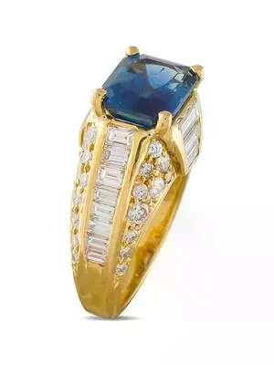 LB EXCLUSIVE 18k Yellow Diamond And Sapphire Ring