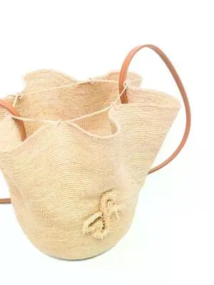 Ruslan Baginskiy Tie-detailed Bucket Bag - Neutrals