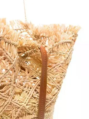 Ruslan Baginskiy Tie-detailed Bucket Bag - Neutrals