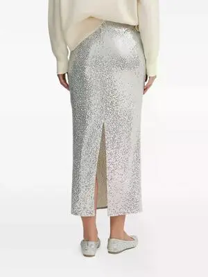 BENETTON Sequin-embellished Midi Skirt