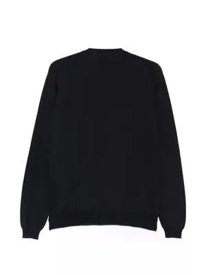Alpha Studio Buttoned V-neck Cardigan - Blue