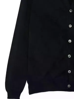 Alpha Studio Buttoned V-neck Cardigan - Blue