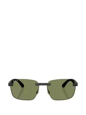 Ray-ban Rectangle-frame Sunglasses - Black
