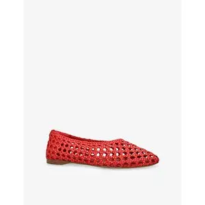 Sam Edelman Shira Leather Ballet Flats - Red