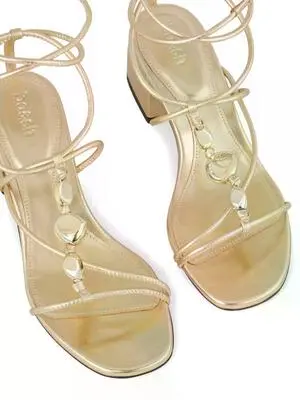 Ba&sh Caya Beaded Strappy Sandals