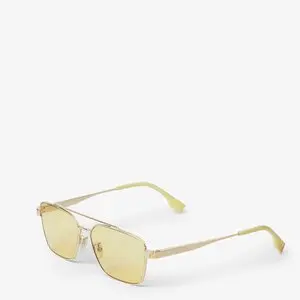 Fendi Square Pilot Sunglasses - Silver