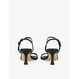Sam Edelman Leather Heeled Sandals - Black