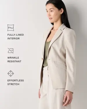 Quince Stretch Crepe Blazer - Sand