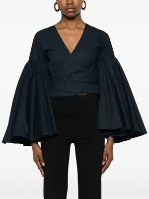 Jacquemus Le Cache Coeur Paysan Top - Blue