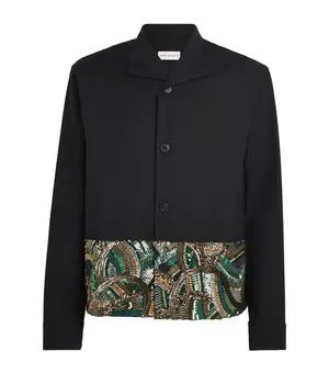 Dries Van Noten Cotton-wool Sequin Jacket