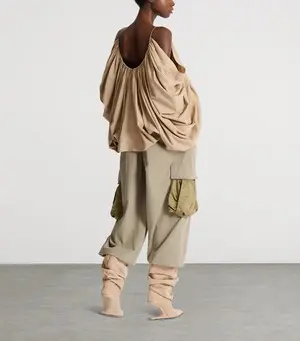 Balmain Strappy Blouse - Beige