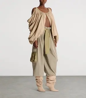 Balmain Strappy Blouse - Beige