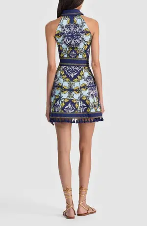 Alice + Olivia Lucy Print Mini Shirtdress