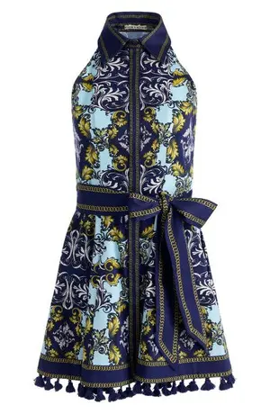 Alice + Olivia Lucy Print Mini Shirtdress