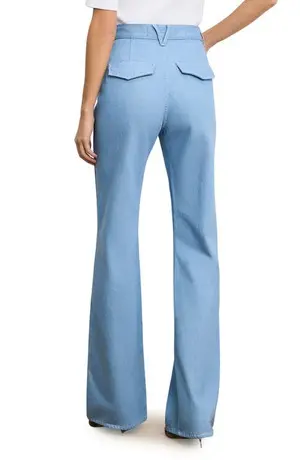 Veronica Beard Crosbie High-waist Wide-leg Jeans - Bayside