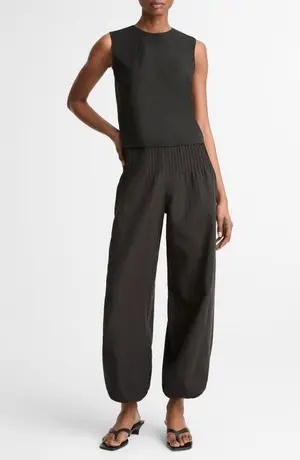 Vince Sleeveless Crop Top - Black
