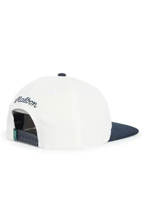 MALBON Palmera Patch Snapback Baseball Cap - White