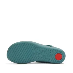 Fitflop Solay Glossy-disc Toe-post Sandal - Teal