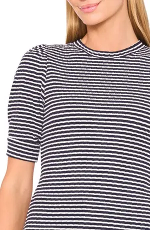 Halogen Stripe Puff Sleeve T-shirt
