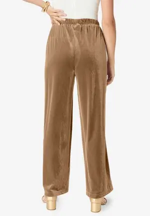 Roaman's Wide Leg Pants - Emerald Green