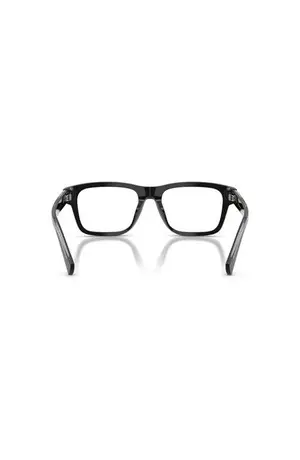 Dolce & Gabbana 53mm Rectangle Eyeglasses - Black