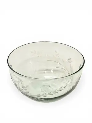 VILLA LUA HOME Hand-etched Serving Bowl - Black