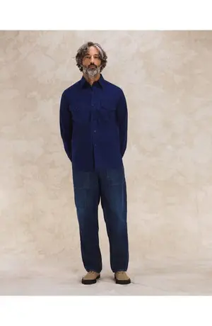 FORTELA Cpo Twill Cotton Overshirt - Indaco