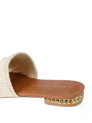 Kurt Geiger Woven Flat Sandals - Neutrals