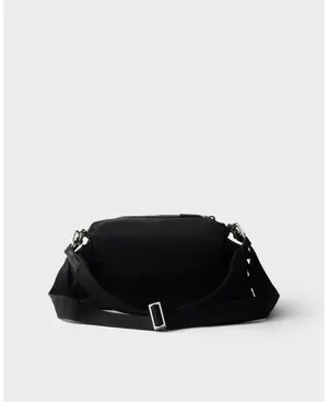Prada Explore Re-nylon And Leather Bag - Black