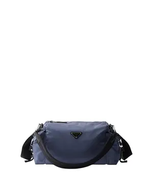 Prada Explore Re-Nylon And Leather Bag Blue