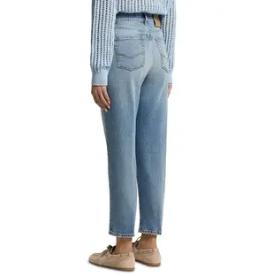 Peserico Low Rise Straight Crop Jeans - Ink